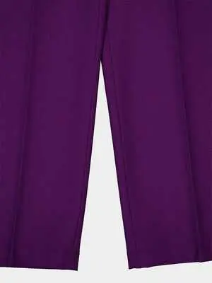 AMI Paris Pleated Wool Pants - Purple