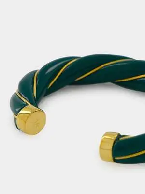 AURÉLIE BIDERMANN Diana Emerald Bangle - Green