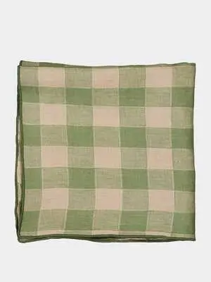 Maison De Vacances Green Bourdon Vintage Canvas Napkin Green