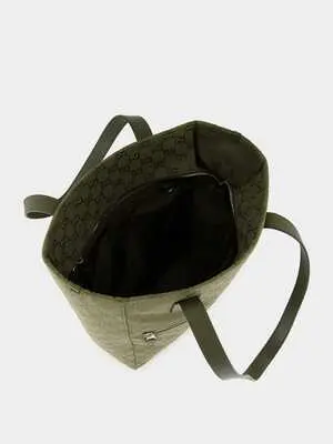 Gucci Gg Canvas Tote Bag - Green