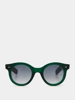 CUTLER AND GROSS Studio 1390 Round Sunglasses - Green