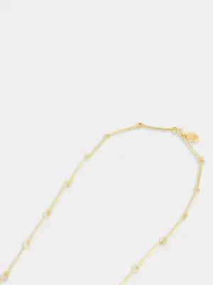 PAULA Tango Square Stone Pendant Necklace - Purple