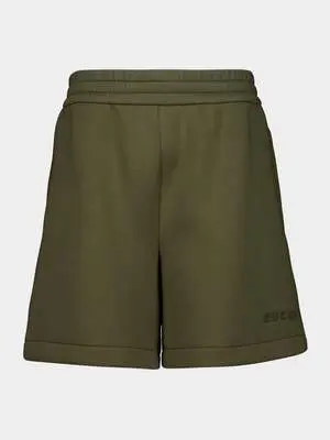 Gucci Embroidered Jersey Shorts