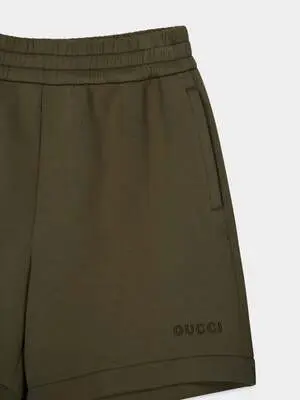 Gucci Embroidered Jersey Shorts