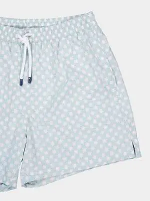 Fedeli Patterned Swim Shorts - Green