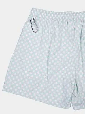 Fedeli Patterned Swim Shorts - Green