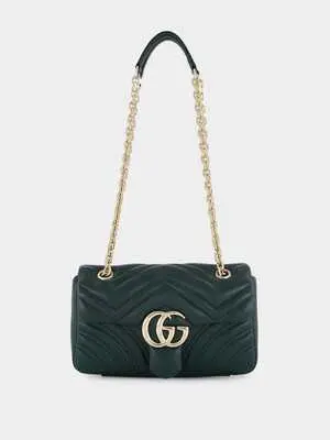Gucci Gg Marmont Small Shoulder Bag - Green