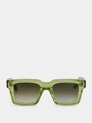 CUTLER AND GROSS 1386 Square Sunglasses Green