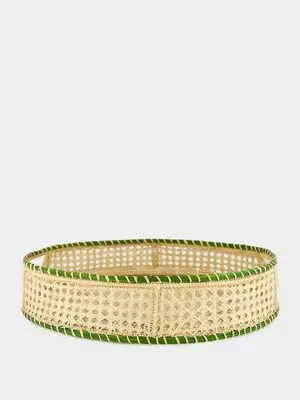 La DoubleJ Raffia Woven Tray
