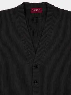 Gucci Wool Knit Buttoned Cardigan