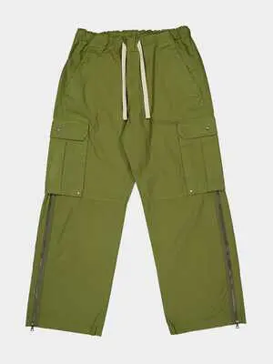 Palm Angels Army Cargo Pants With Curved Logo