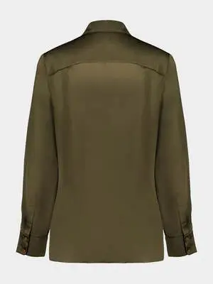 Zimmermann Hypnotic Satin Shirt - Green