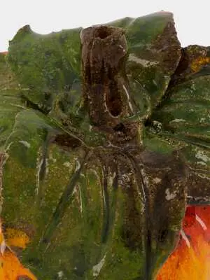 Studio Bongard Medium Ceramic Persimmon Sculpture - Orange