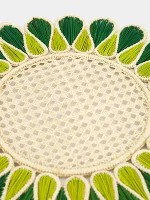 CORO CORA Round Iraca Palm Placemat