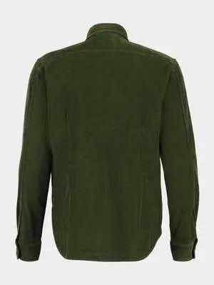 Boglioli Cotton Overshirt With Pockets - Green