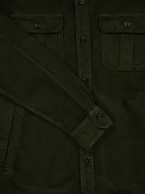 Boglioli Cotton Overshirt With Pockets - Green