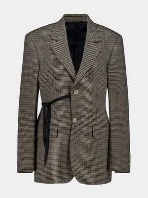 Balenciaga Wrap Tailored Jacket - Green