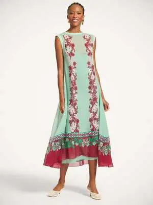 La DoubleJ Regalia Maria Placée Maxi Dress - Green