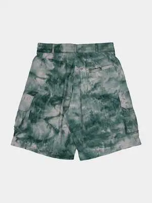Y3 Aop Nylon Cargo Shorts - Green