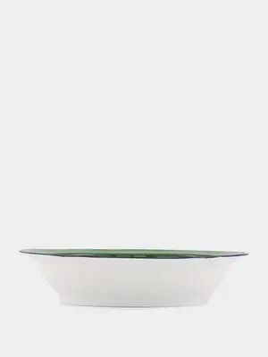 GINORI 1735 Oriente Italiano Oval Porcelain Bowl - Green