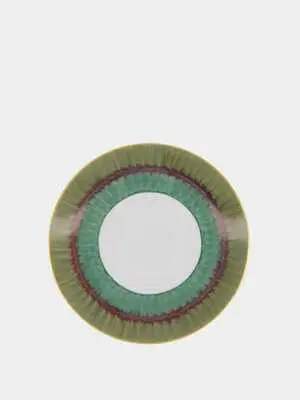 MARIE DAAGE Coupe Aloe Dessert Plate - Green