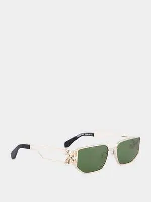 Off-White Allen Gold-tone Metal Sunglasses