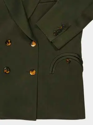 BLAZÉ MILANO Oversized Double-breasted Satin Blazer