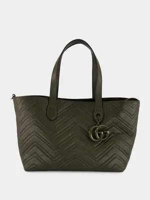 Gucci Gg Marmont Medium Tote Bag - Green