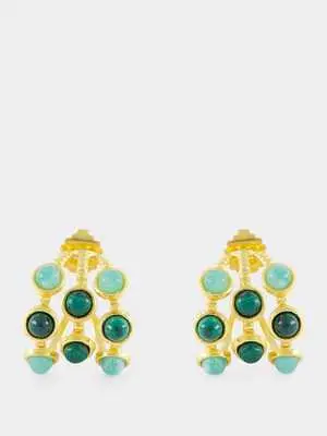 Sylvia Toledano Thalita Hoop Earrings - Green