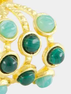 Sylvia Toledano Thalita Hoop Earrings - Green
