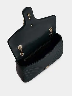 Gucci Gg Marmont Leather Shoulder Bag - Green