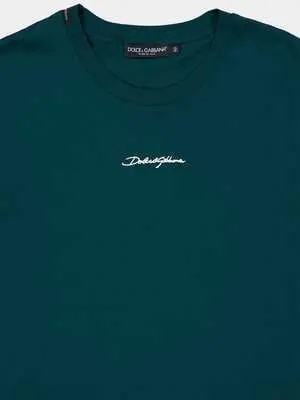 Dolce & Gabbana Dark Cotton T-shirt - Green