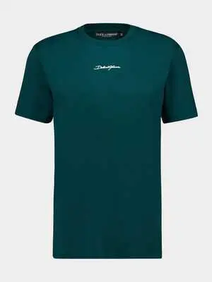 Dolce & Gabbana Dark Cotton T-shirt - Green