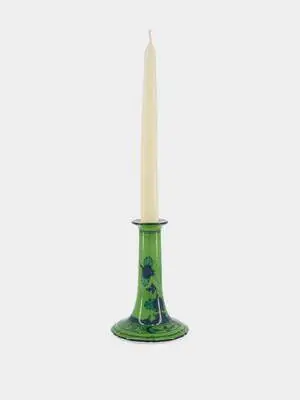 GINORI 1735 Oriente Italiano Candleholder - Green