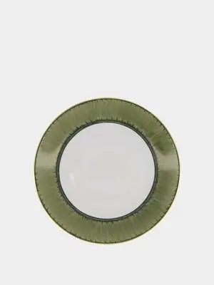 MARIE DAAGE Panache Coupe Salad/dessert Plate - Green