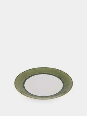 MARIE DAAGE Panache Coupe Salad/dessert Plate - Green