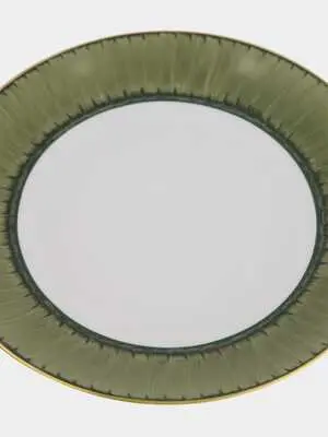 MARIE DAAGE Panache Coupe Salad/dessert Plate - Green