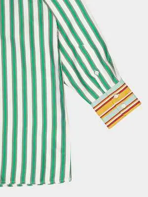 PAULA Marie Stripes Silk Twill Shirt
