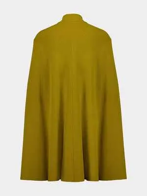 PAULA Alba Fir Jacquard Knitted Cape