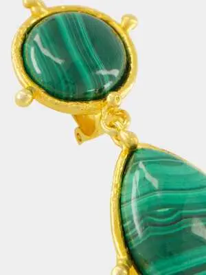 Sylvia Toledano Malachite Drop Earrings