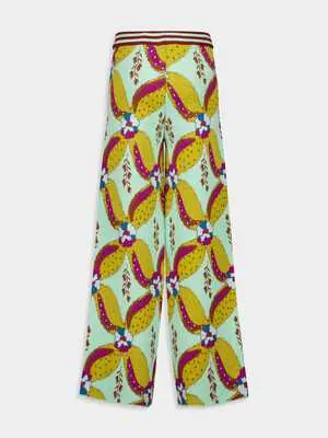 PAULA Aquageo Jacquard Wide-leg Pants