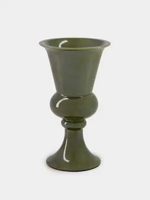 HOUSE OF CAPRICORN Florbela Ceramic Small Vase - Green