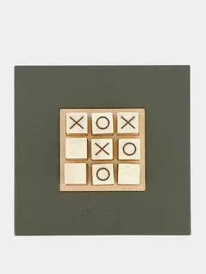 Hector Saxe Paris Leather Tic Tac Toe - Green