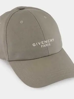 Givenchy Paris Embroidered Cap - Green