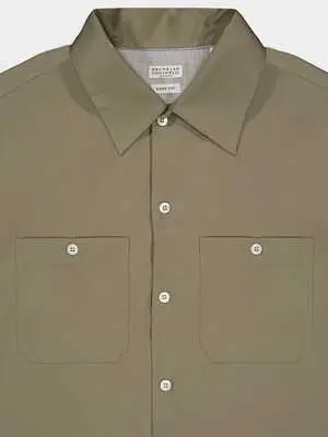 Brunello Cucinelli Khaki Long-sleeve Cotton Shirt - Green