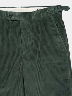 BODE Corduroy Side-buckle Trousers - Green