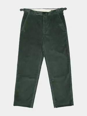 BODE Corduroy Side-buckle Trousers - Green