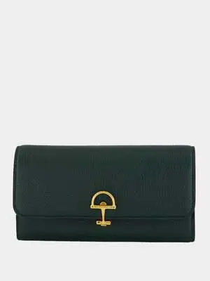 Gucci Half Horsebit Leather Continental Wallet