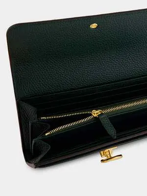 Gucci Half Horsebit Leather Continental Wallet