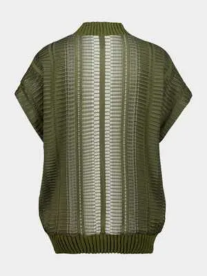 Zeus+dione Syros V-neck Silk Wool Top